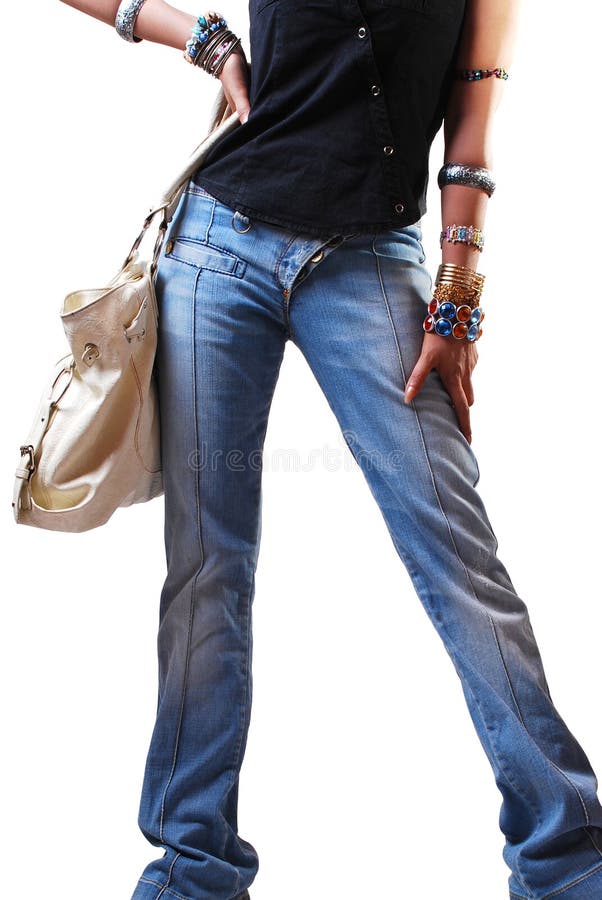 Fashion girl with handbag stock photo. Image of lady - 14706616