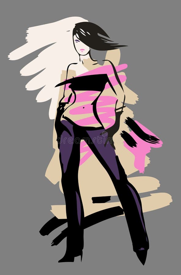 Fashion graphics stock vector. Illustration of casual - 22447678