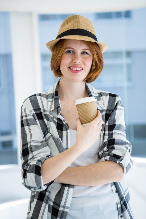 Fashion Hipster Having a Coffee Stock Photo - Image of cool, corporate ...