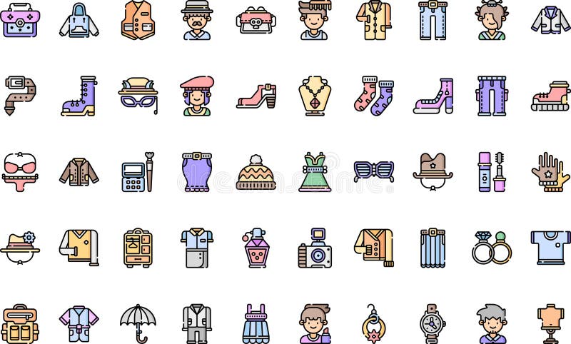 Fashion Icons High-Quality Vector Icons Collection with Editable Stroke ...