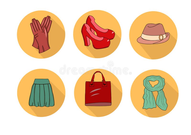 Fashion icons stock vector. Illustration of fashion - 121918917