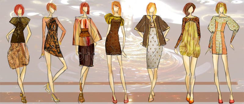 Fashion Illustration stock illustration. Illustration of collection ...