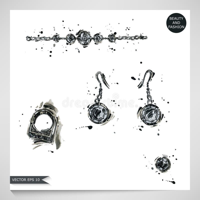 Fashion Illustration. Accessories. Vector. Stock Vector - Illustration ...