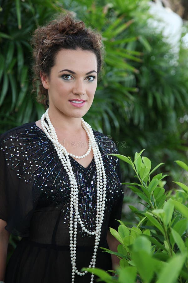 Girl at beach. stock photo. Image of natural, chic, grin - 14841298