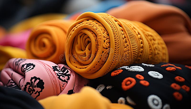 Fashion Industry Showcases Creativity with Multi Colored Textile ...