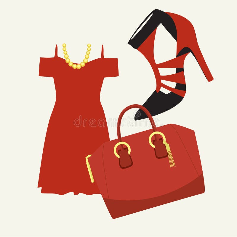 Fashion Items. Vector Illustration Decorative Design Stock Vector ...