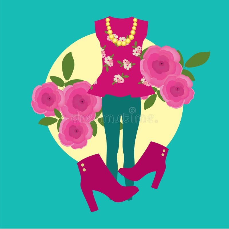 Fashion Items. Vector Illustration Decorative Design Stock Vector ...