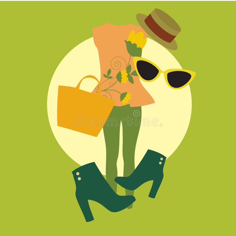 Fashion Items. Vector Illustration Decorative Design Stock Vector ...