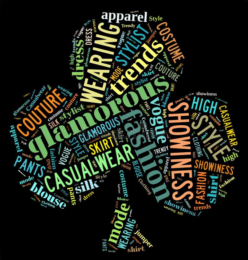 Fashion Keywords Tag Cloud - Vector Illustration Stock Vector ...