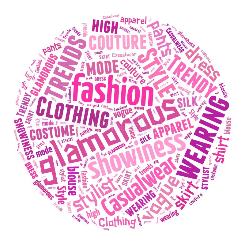 Fashion Keywords Tag Cloud - Vector Illustration Stock Vector ...