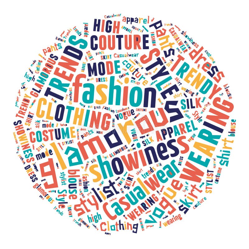 Fashion Keywords Tag Cloud - Vector Illustration Stock Vector ...