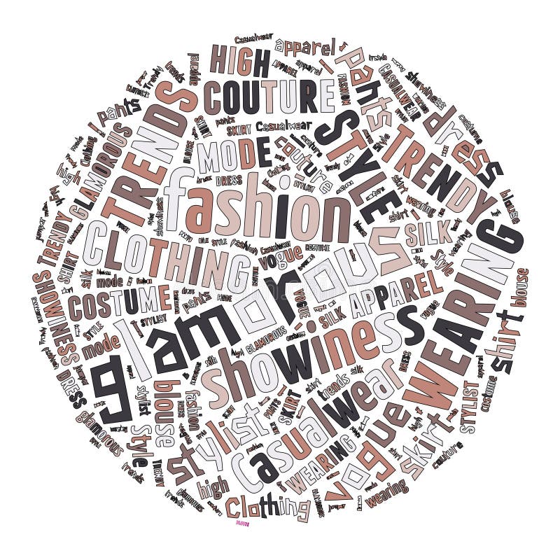 Fashion Keywords Tag Cloud - Vector Illustration Stock Vector ...