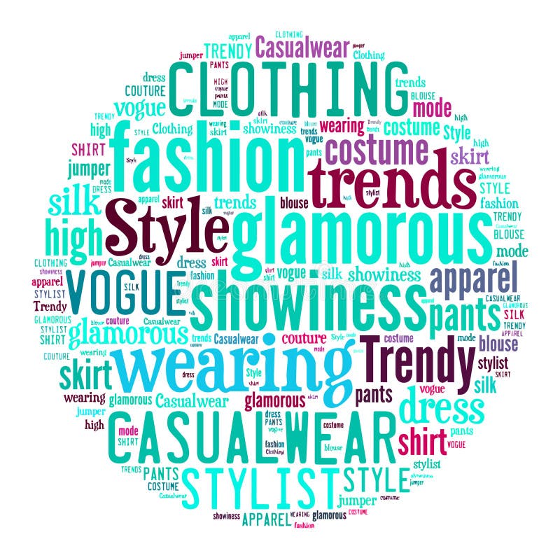 Fashion Keywords Tag Cloud - Vector Illustration Stock Vector ...