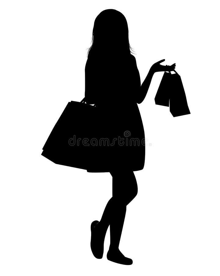Fashion lady shape stock vector. Illustration of modern - 77955675
