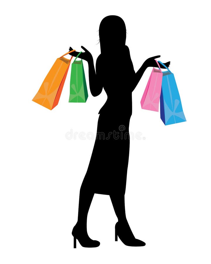 Fashion lady shape stock vector. Illustration of dress - 77955808