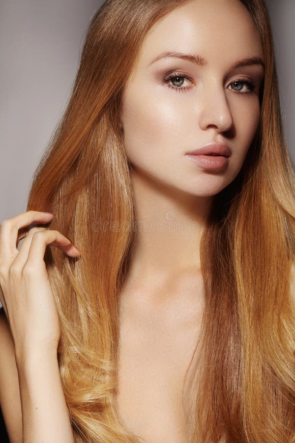 Fashion Long Hair. Beautiful Blond Girl,. Healthy Straight Shiny Hair ... Fashion Long Hair. Beautiful Blond Girl,. Healthy Straight Shiny Hair ...