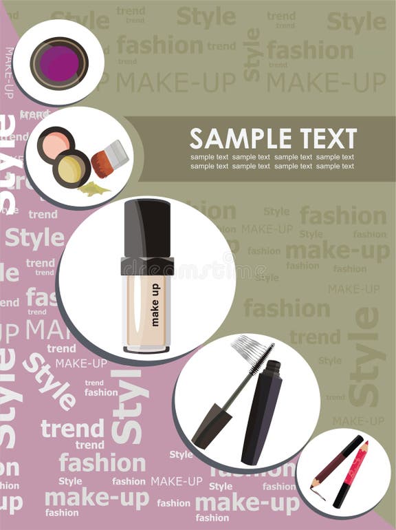 Fashion make-up stock vector. Illustration of brush, elegant - 11286919