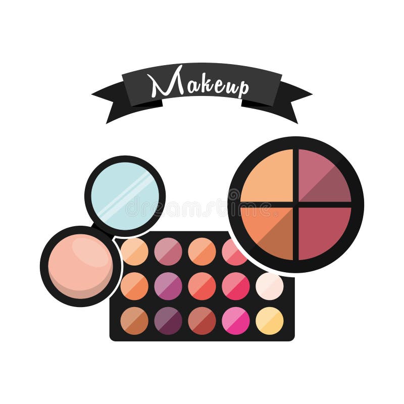 Fashion make up design stock illustration. Illustration of cosmetics ...