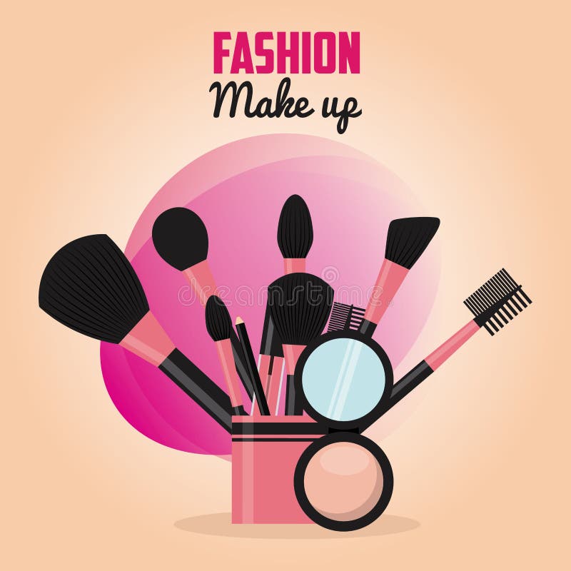 Fashion make up stock vector. Illustration of face, beauty - 60440033