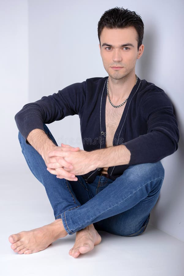 Fashion Man stock photo. Image of expressions, emotion - 42393344