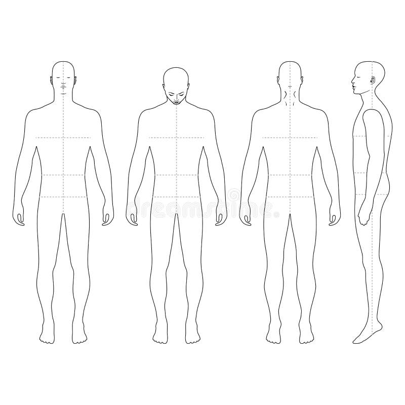 Male Fashion Figure Stock Illustrations – 7,169 Male Fashion Figure ...