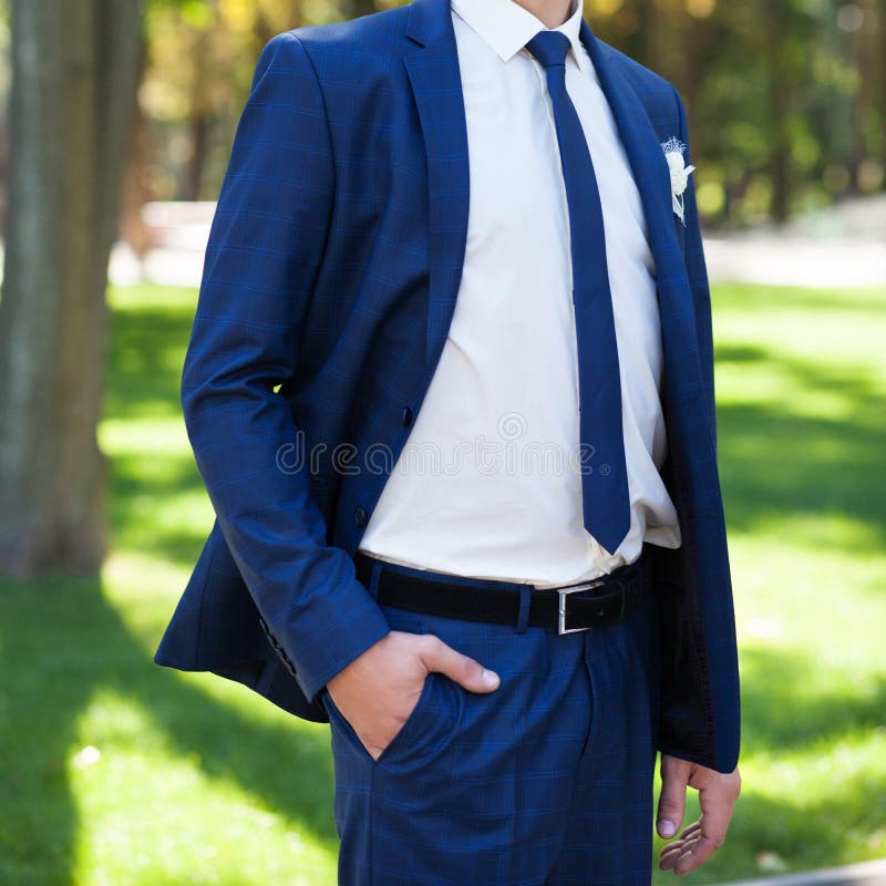 Fashion Man in a Suit. Outdoor Stock Image - Image of handsome ...