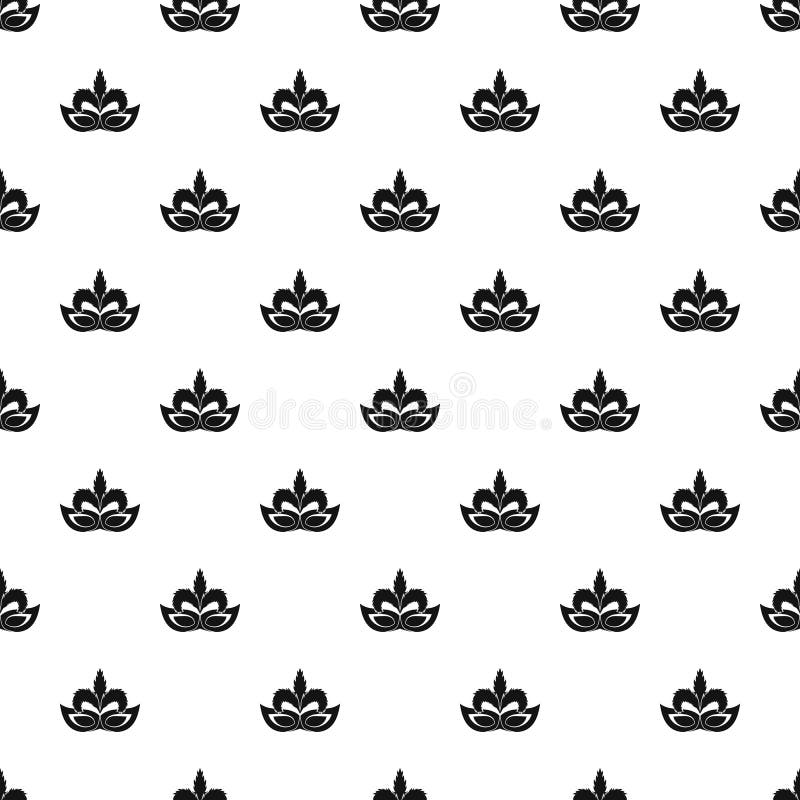 Fashion Mask Pattern Seamless Vector Stock Vector - Illustration of ...