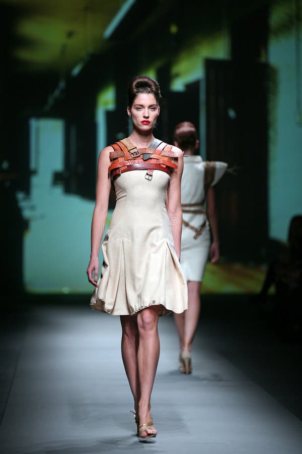 Female Model at a Fashion Show (Russian Fashion we Editorial ...