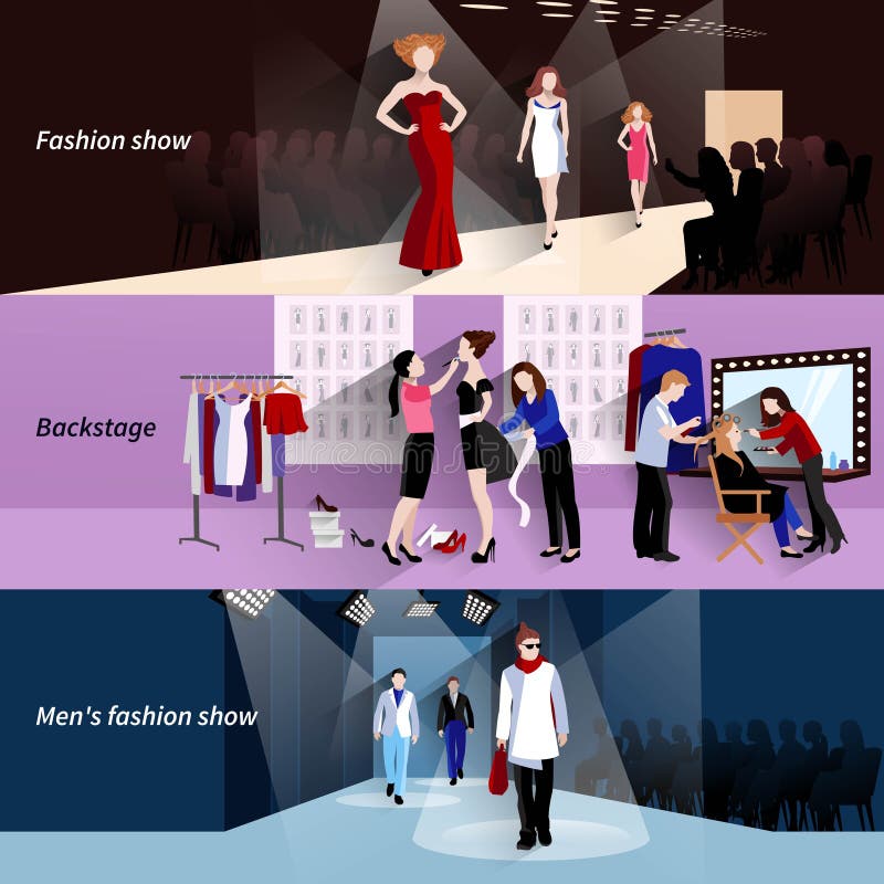 Fashion Show Isometric Flowchart Stock Vector - Illustration of info ...