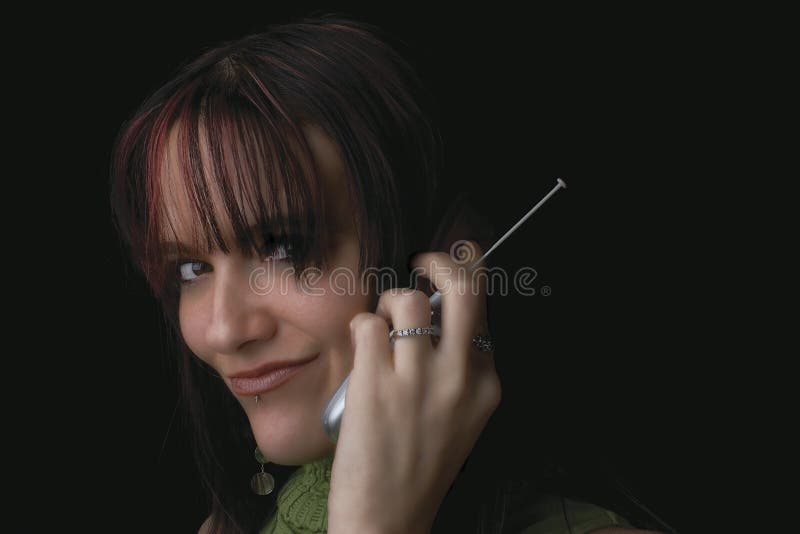 Fashion model - Cell phone stock photo. Image of mobile - 1860702