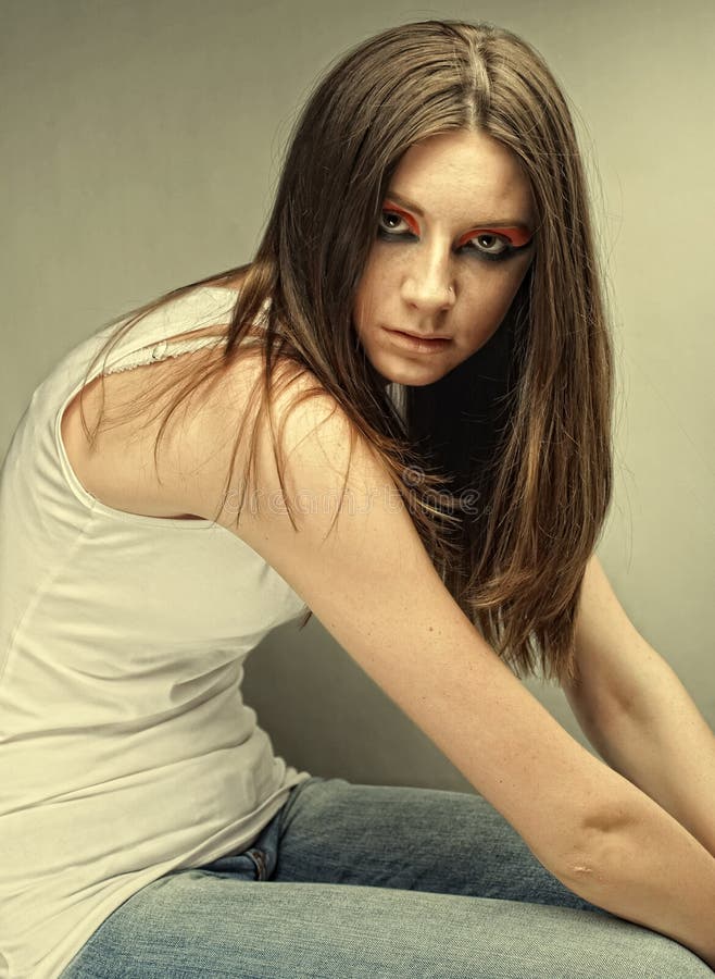 Fashion model woman stock photo. Image of brunette, fashionable - 138866962