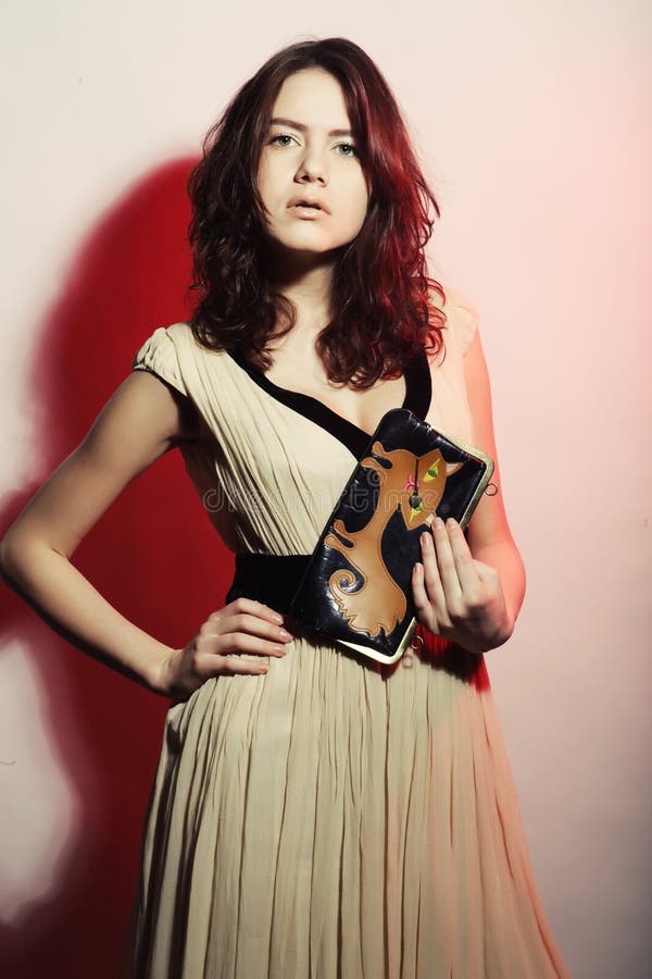 Fashion Model Posing in Studio Stock Photo - Image of model, modeling ...