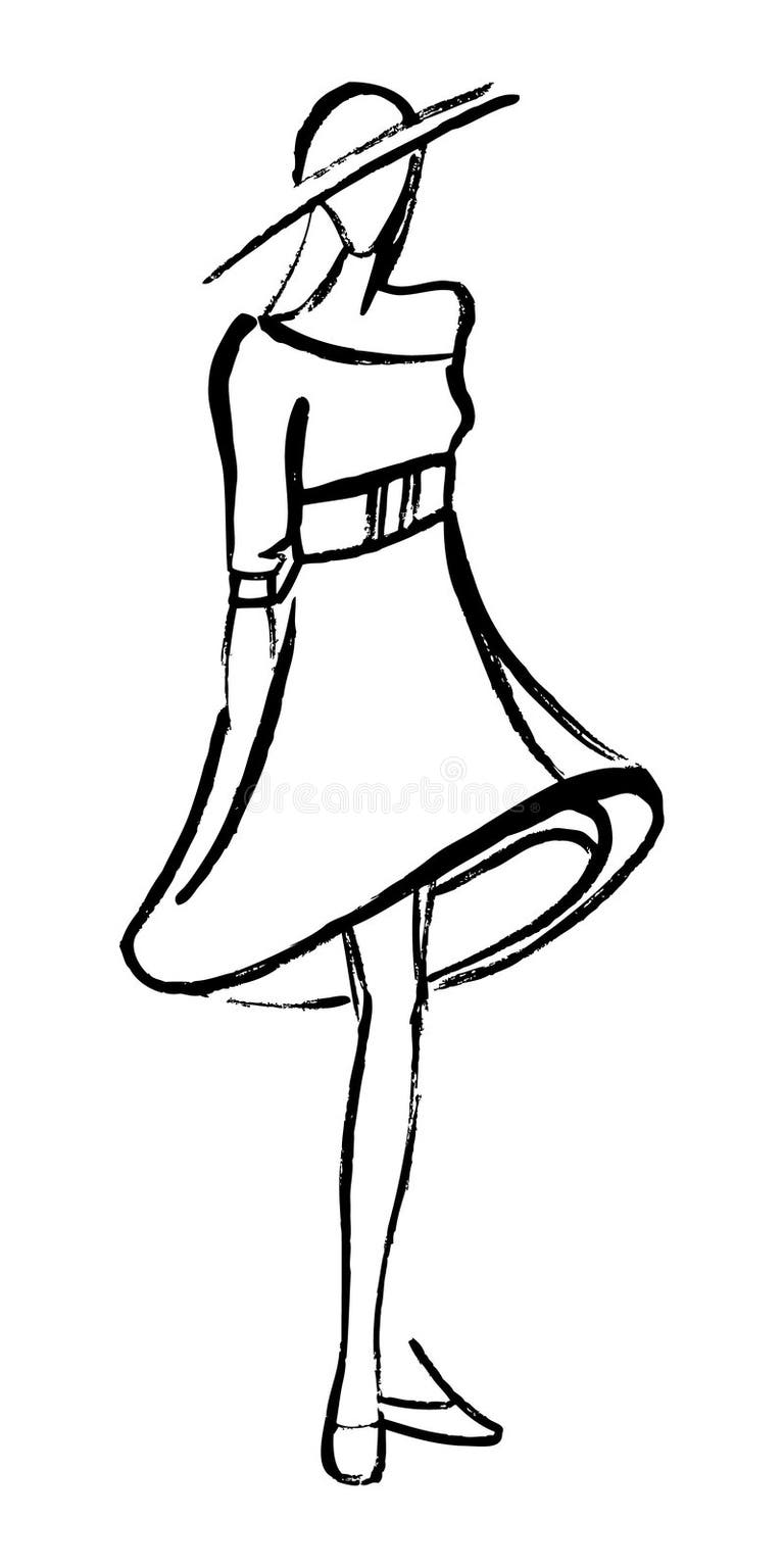 Fashion Model Sketch Stock Illustrations – 74,308 Fashion Model Sketch ...