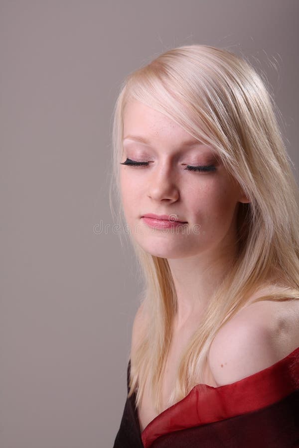 Fashion model in studio stock image. Image of cute, white - 11611457