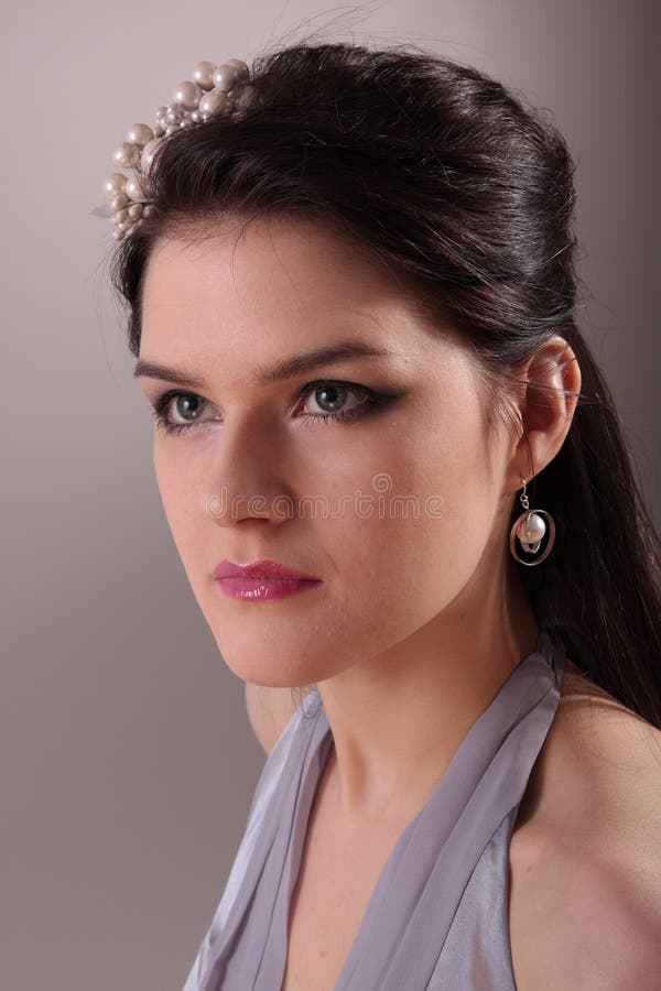 Fashion model in studio stock image. Image of lady, caucasian - 7214903