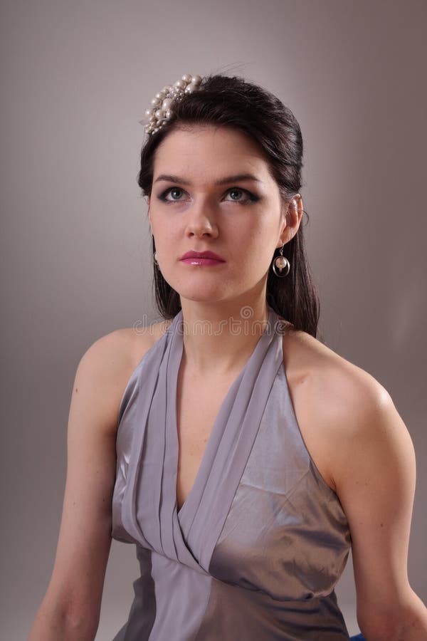 Fashion model in studio stock image. Image of glamor, human - 7022849