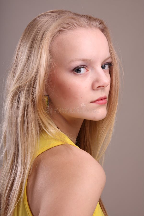 Fashion model in studio stock image. Image of pretty, posing - 7696399