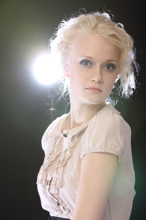 Fashion model in studio stock image. Image of retro, dress - 8197377