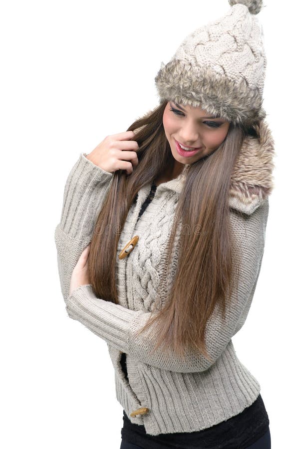 Fashion Model - Warm Winter Clothing Stock Image - Image of attractive ...