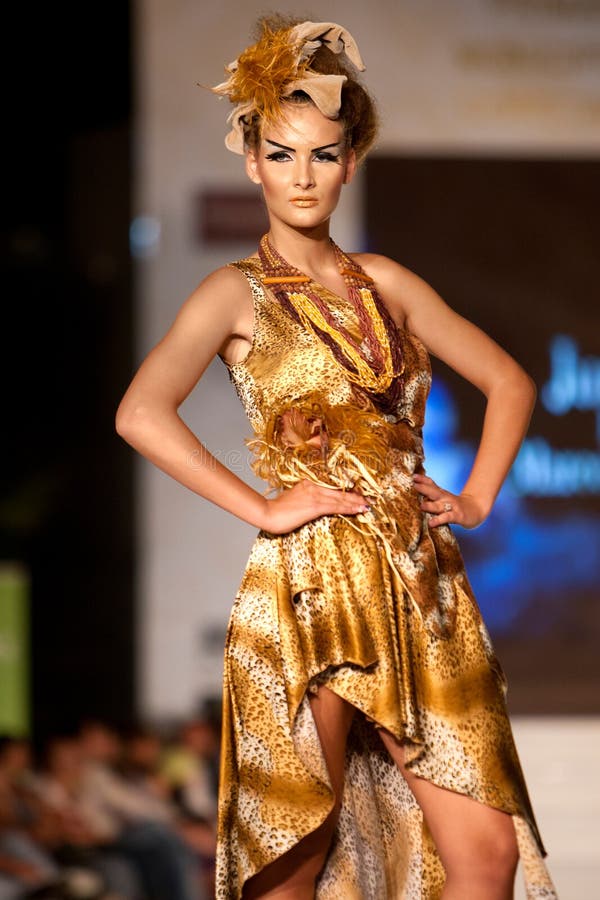 Fashion Model Wears Clothes Made by Marcela Cuzic Editorial Photo ...