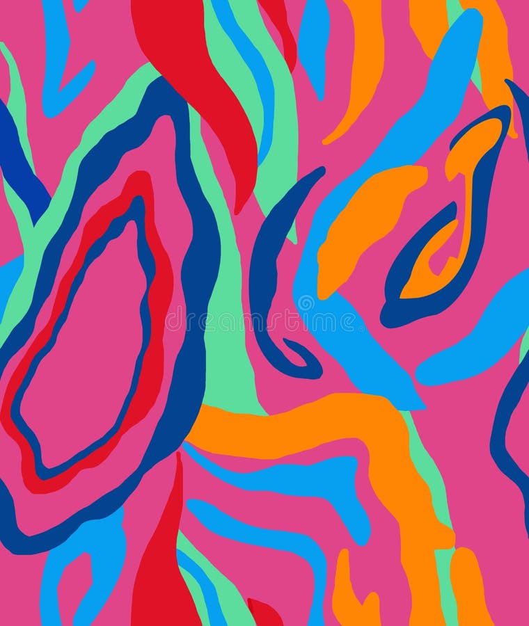 Fashion Pattern Includes Colored Lines Make Repeated Pattern for ...