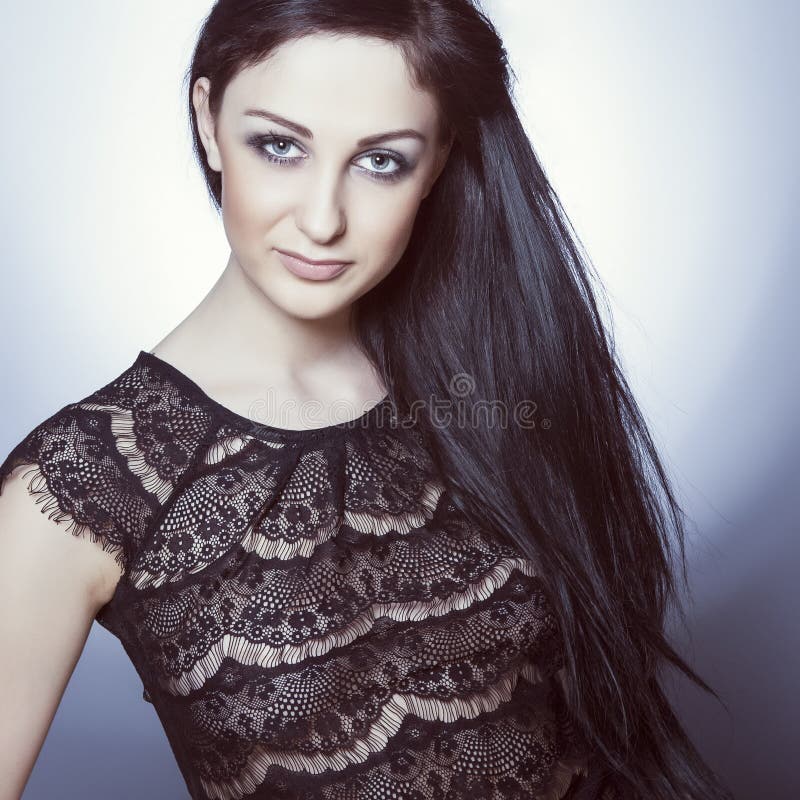 Fashion Photo of Elegant Lady Stock Photo - Image of brown, portrait ...