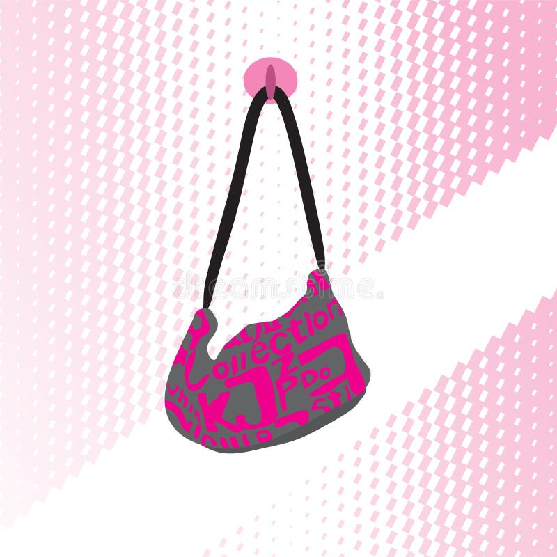 Fashion pink bag stock vector. Illustration of shape - 29599932