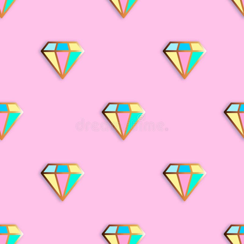 Fashion Pins Seamless Pattern Stock Vector - Illustration of accessory ...