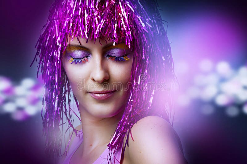 Fashion Portrait of Model, Glamour Makeup Stock Photo - Image of ...