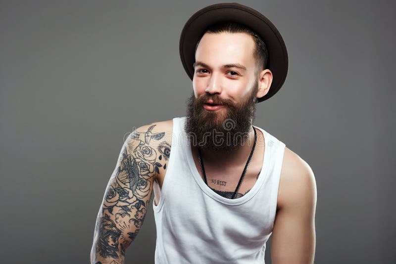 Smiling Hipster Boy.handsome Man in Hat Stock Photo - Image of handsome ... Smiling Hipster Boy.handsome Man in Hat Stock Photo - Image of handsome ...