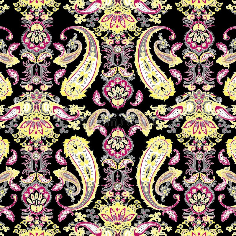 Fashion Print for Clothes. Seamless Ethnic Paisley Pattern Stock ...