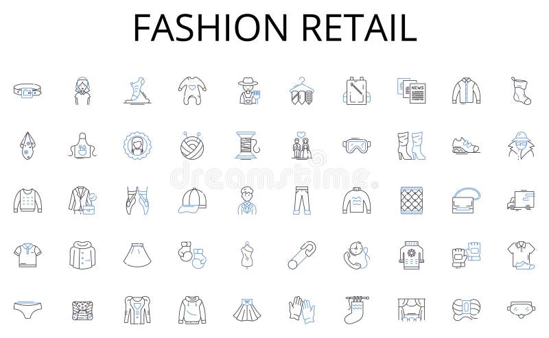 Fashion Retail Line Icons Collection. Strategy, Analytics, Branding ... Fashion Retail Line Icons Collection. Strategy, Analytics, Branding ...