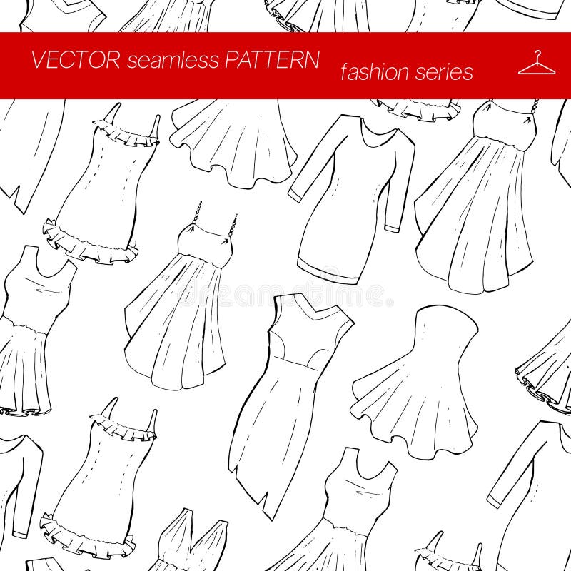 Fashion set. Graphic style stock vector. Illustration of penciling ...