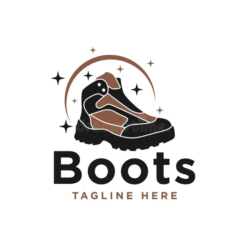 Fashion Shoe Boot Illustration Logo Stock Vector - Illustration of ...